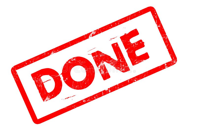 Done - Rubber Stamp on White Background Stock Illustration ...