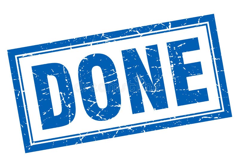 Done stamp stock vector. Illustration of sign, square - 125005986