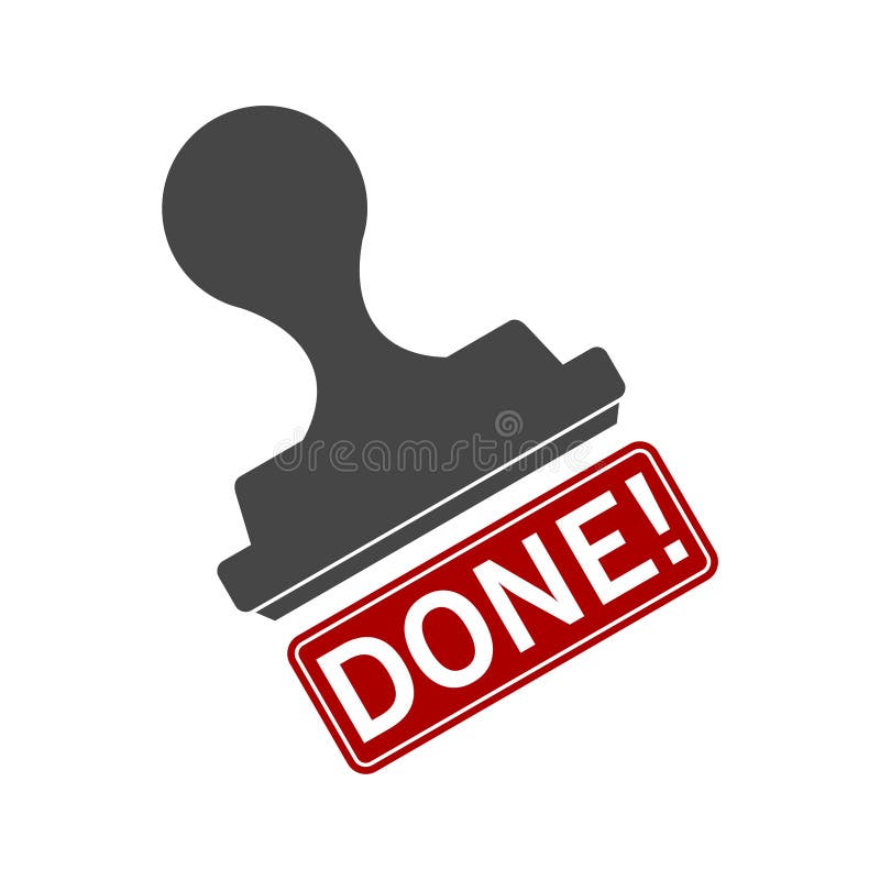 Done Stamp Icon, Simple Vector Stock Vector - Illustration of project ...