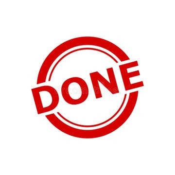 Done Stamp Icon, Simple Vector Stock Vector - Illustration of project ...