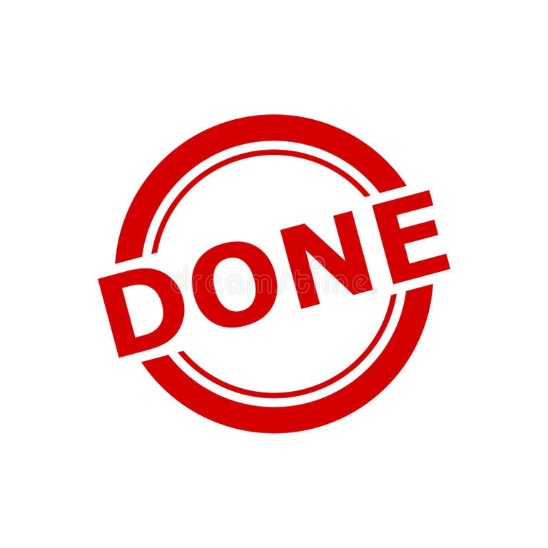 Done Stamp Icon, Simple Vector Stock Vector - Illustration of project ...