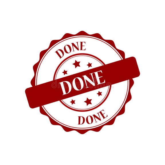 Done stamp illustration stock vector. Illustration of stamp - 106951855