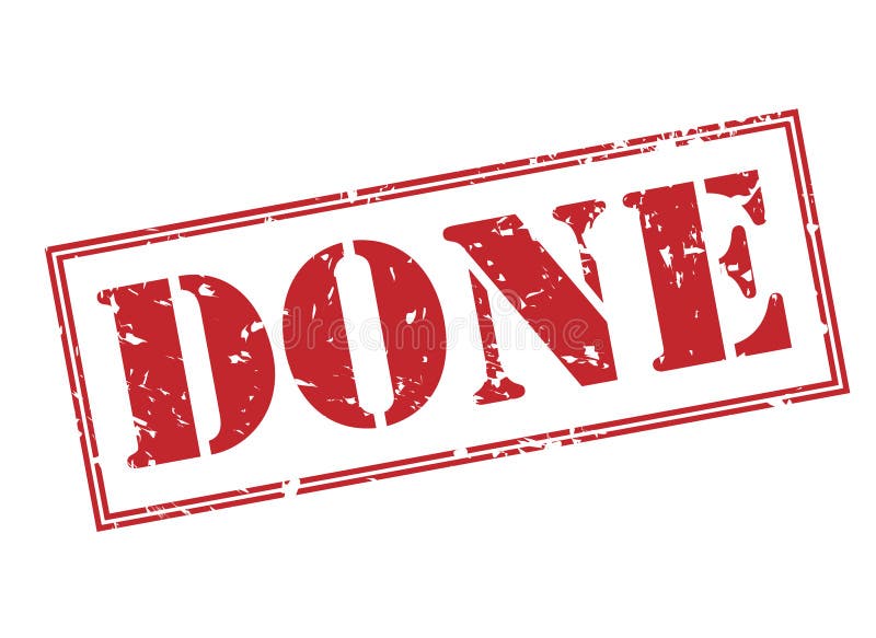 Done stamp stock illustration. Illustration of isolated - 95570642