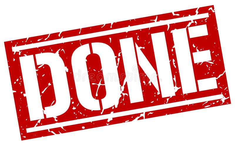 Done stamp stock vector. Illustration of vector, square - 120288554