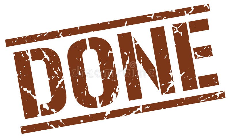 Done stamp stock vector. Illustration of sign, isolated - 122099105