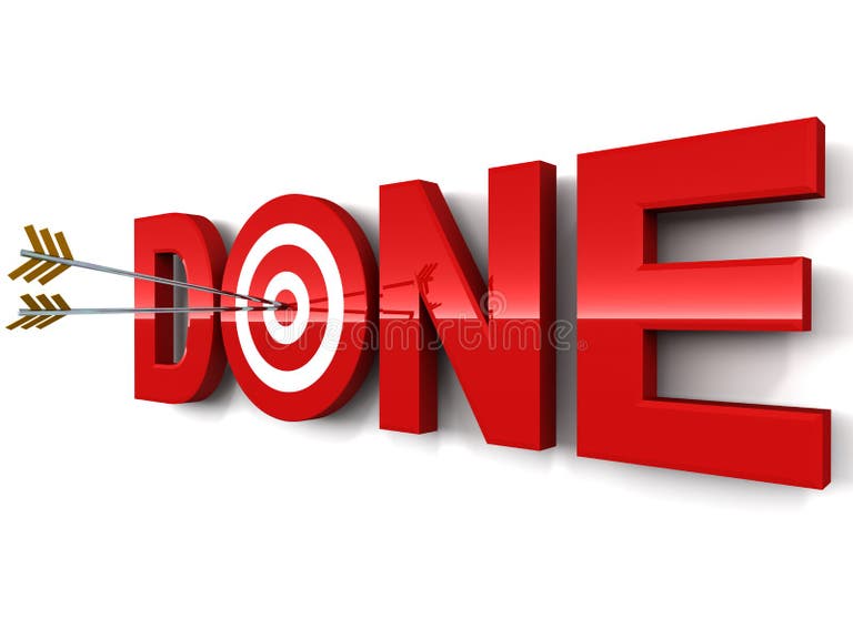 Done stock illustration. Illustration of task, success - 39839865