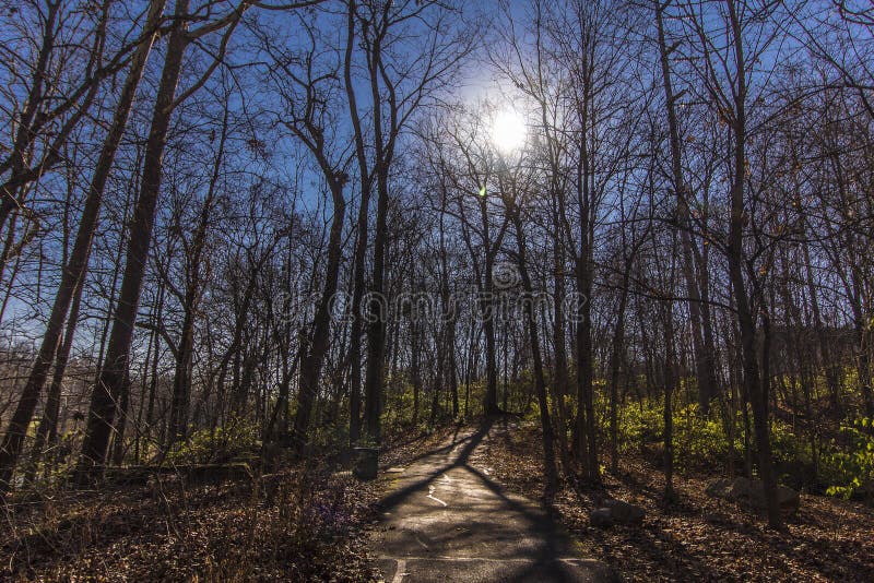 Donegal Cliffs Park during Autumn, Dublin, Ohio Stock Image - Image of ...