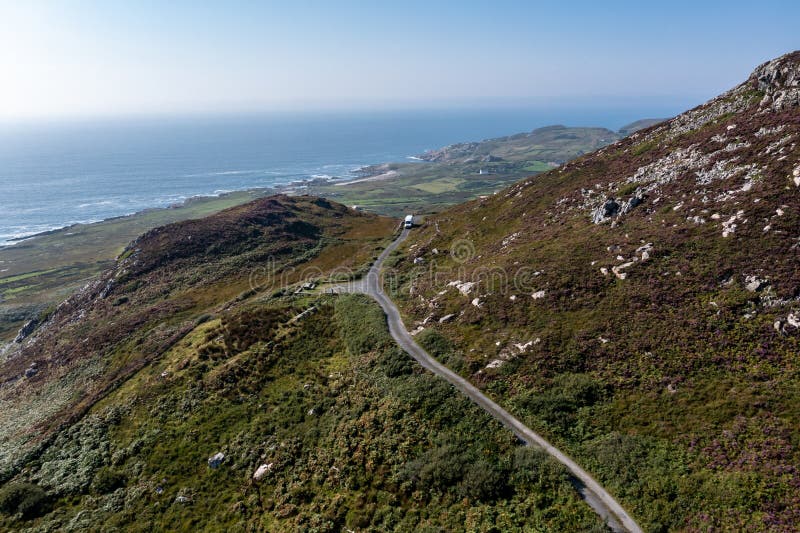 Donegal, Ireland - September 07 2021 : DPD Van Driving on the Coastal ...