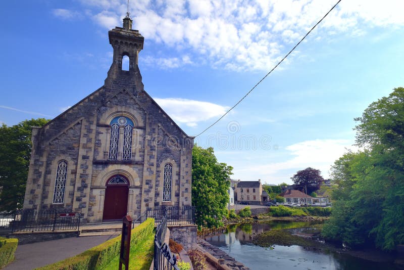 Donegal Methodist Church in the Morning Sun Stock Image - Image of ...