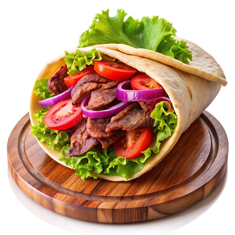 Kebab Isolated Coloring Page for Kids Stock Vector - Illustration of ...