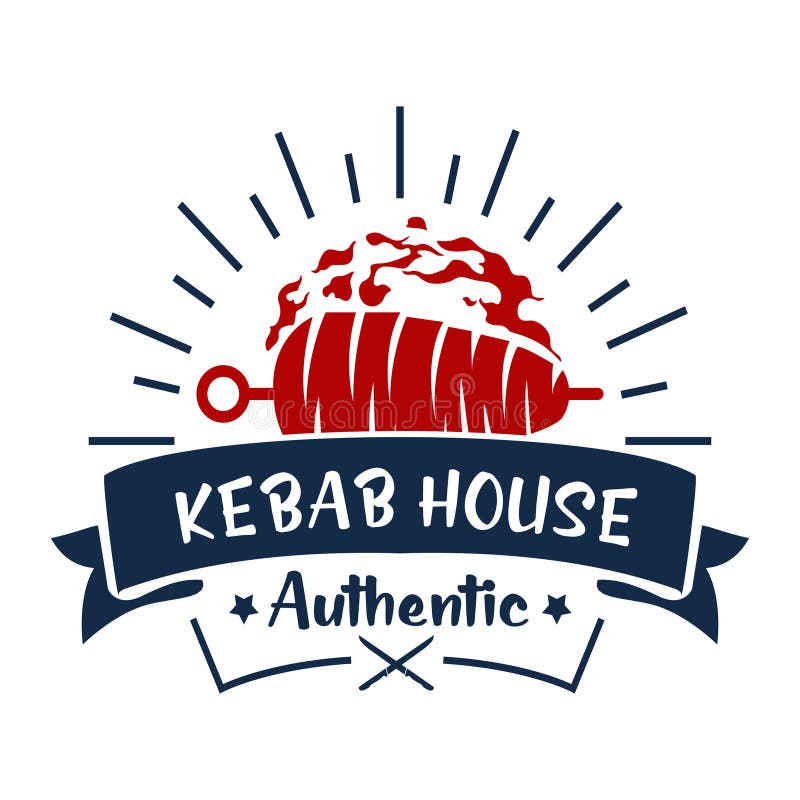 Doner Kebab Logo for Restaurants and Markets Stock Vector ...