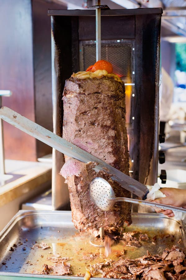 Doner kebab preparation stock image. Image of baked, dinner - 46938821