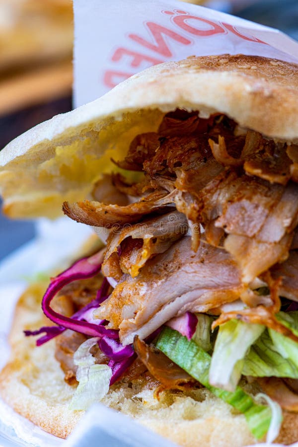 Doner Turkish Delight Made Out of Chicken Meat Stock Image - Image of ...