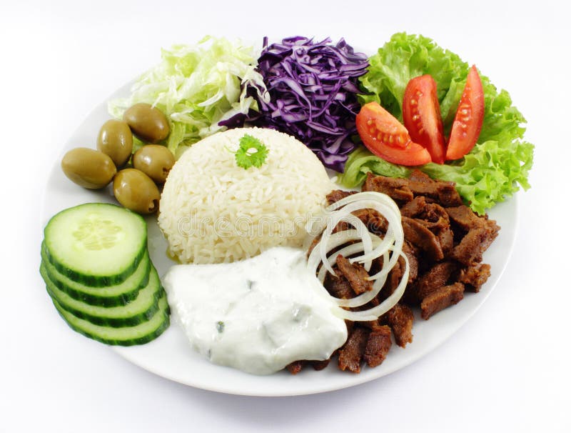 Doner with vegetables stock image. Image of lettuce, food - 31157923