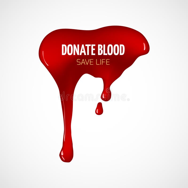 Donera blodvektoraffischen vektor illustrationer. Illustration av hjälp ...