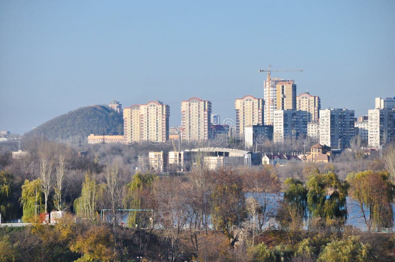 Donetsk city stock photo. Image of sightsee, aerial, destination - 82759338