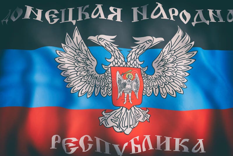 Donetsk Peoples Republic Flag Waving Stock Illustration - Illustration ...