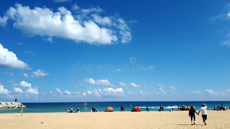 Donghae Beach in South Korea Sunrise Stock Photo - Image of donghae ...
