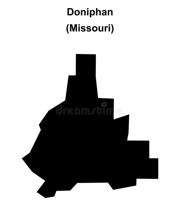 Doniphan Outline Map Stock Illustrations – 9 Doniphan Outline Map Stock ...