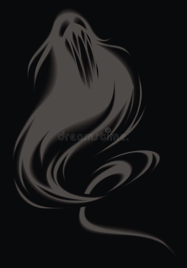 Donker eng spook vector illustratie. Illustration of daling - 69829698