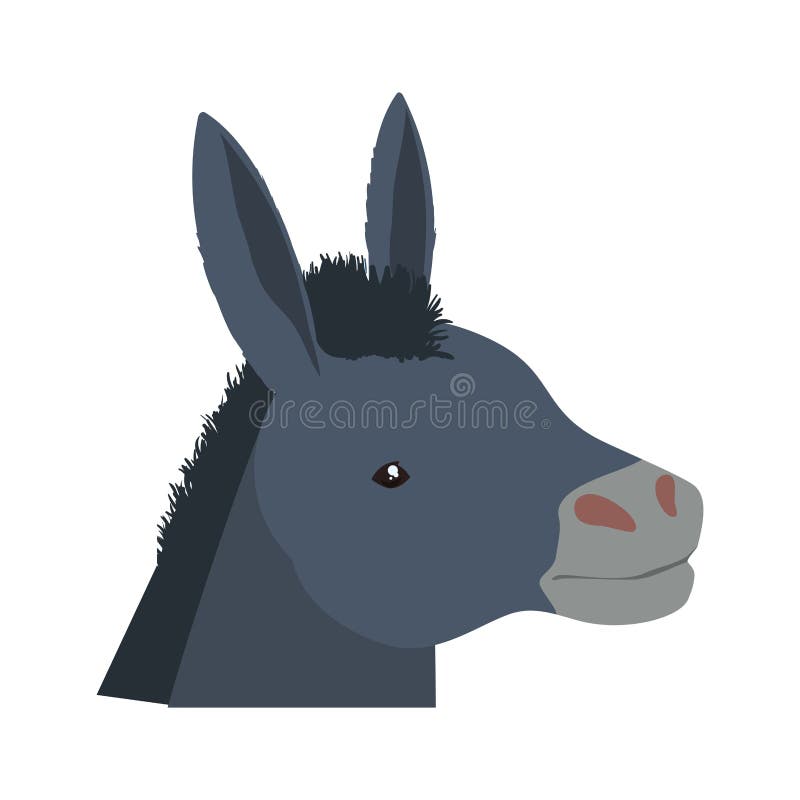 Donkey Icon. Cute Animal Design. Vector Graphic Stock Vector ...