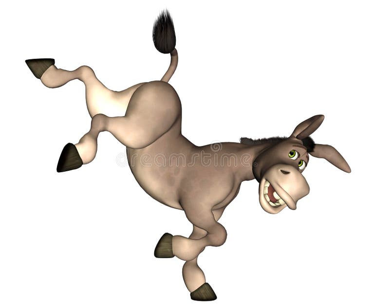 Donkey Cartoon stock illustration. Illustration of ears - 22746513