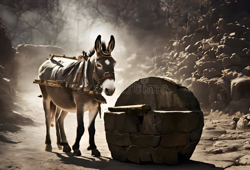 Grinding Donkey Stock Illustrations – 1 Grinding Donkey Stock ...
