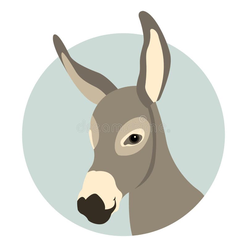 Donkey Head Face Vector Illustration Flat Stock Vector - Illustration ... Donkey Head Face Vector Illustration Flat Stock Vector - Illustration ...