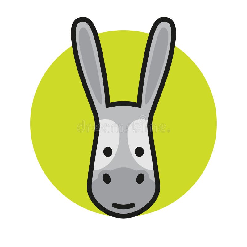Donkey icon stock vector. Illustration of calm, collection - 79334049