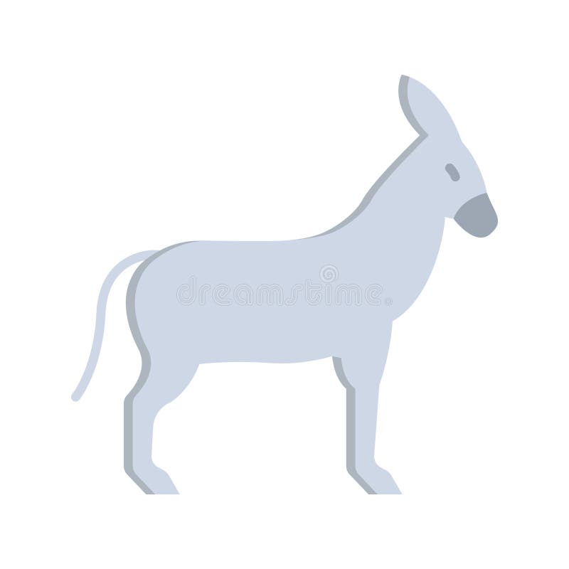 Donkey Icon. Simple Style Political Rally Poster Background Symbol ...