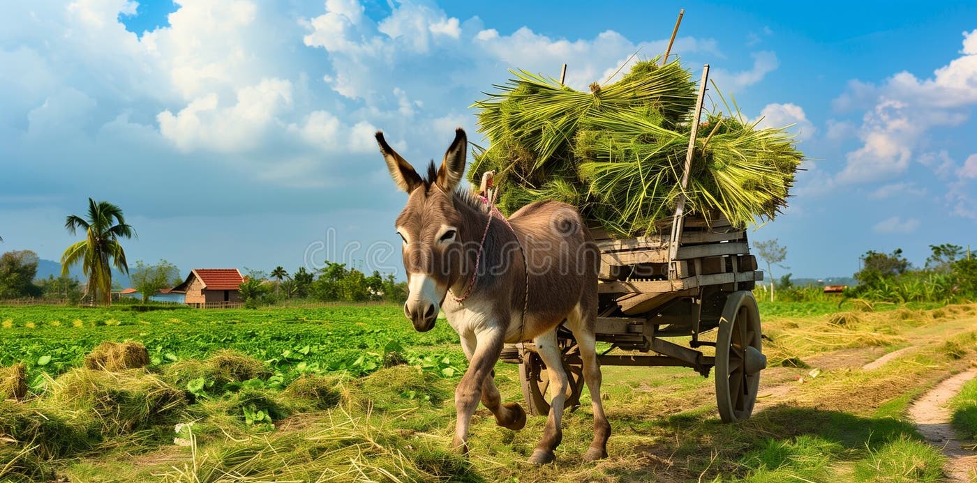 Donkey Pulling Cart Stock Illustrations – 72 Donkey Pulling Cart Stock ...
