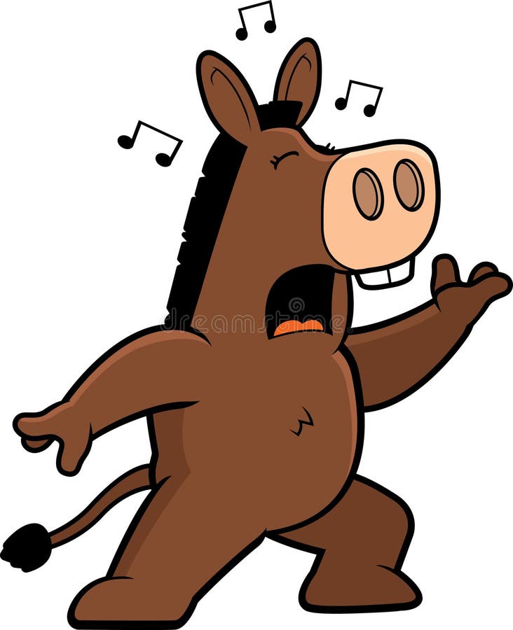 Singing Donkey Stock Illustrations – 62 Singing Donkey Stock ...