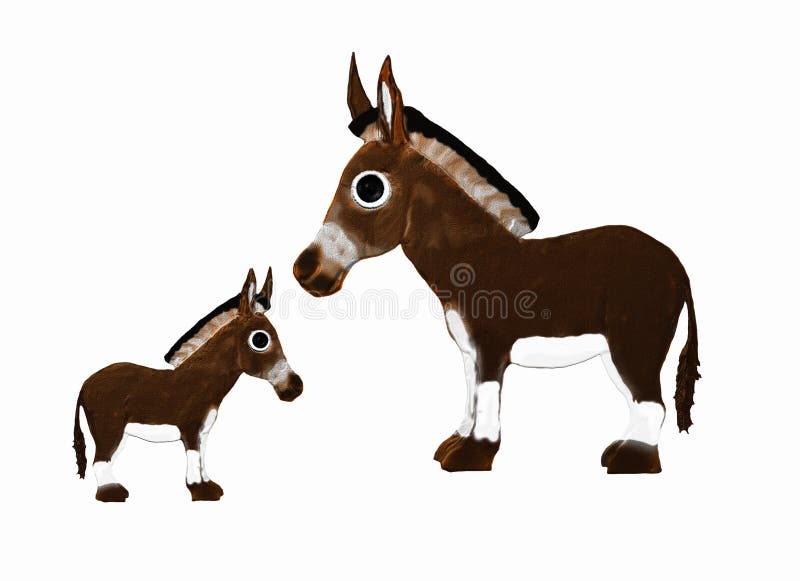 Two Donkeys Stock Illustrations – 41 Two Donkeys Stock Illustrations ...