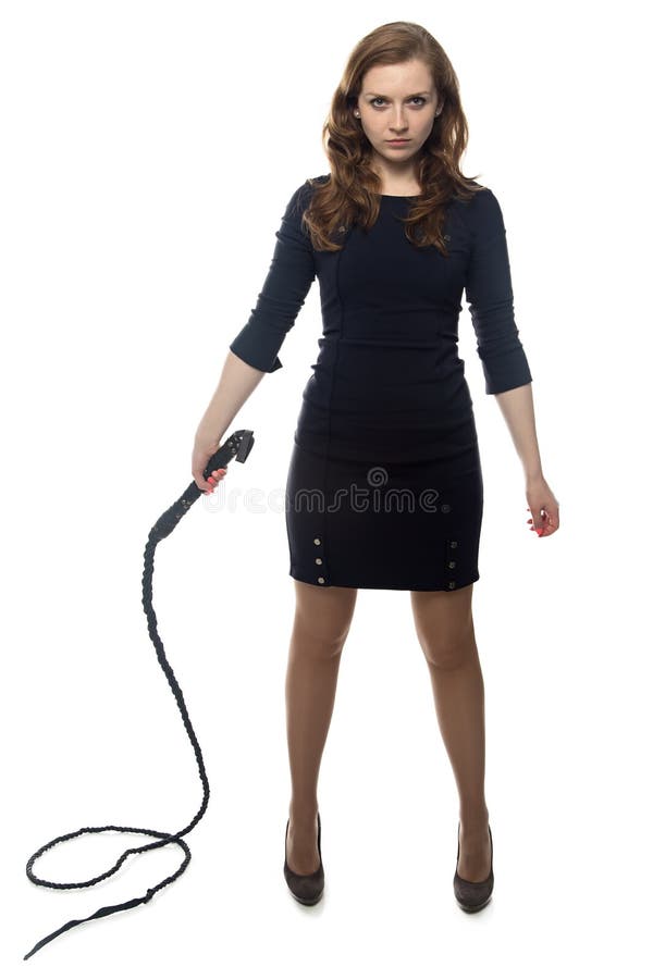 Donna Arrabbiata Con La Frusta Immagine Stock - Immagine di frusta ...