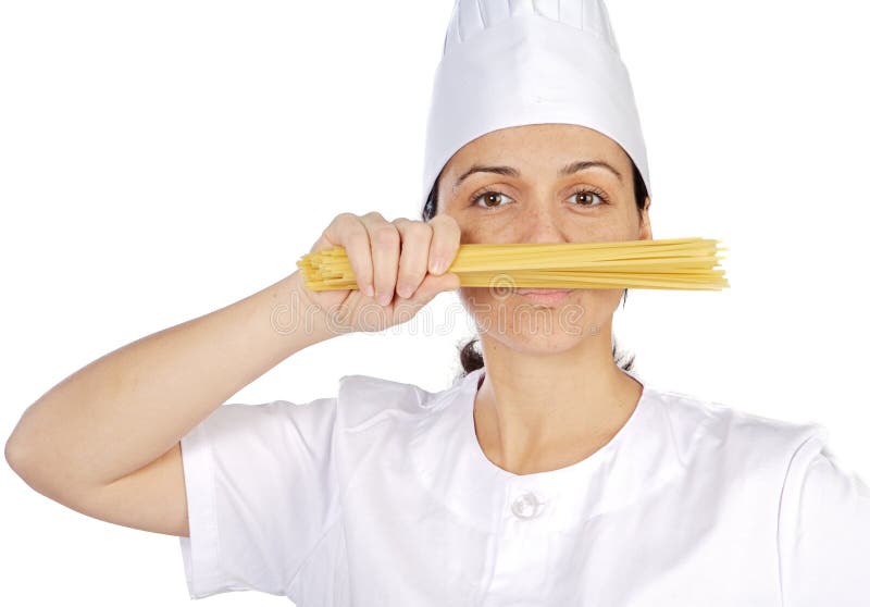 Donna Attraente Felice Del Cuoco Immagine Stock - Immagine di ragazze ...