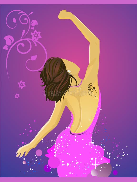 Donna di Dancing illustrazione vettoriale. Illustrazione di celebrità ...