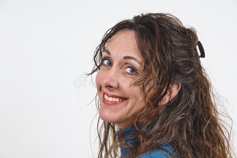 Donna Di Mezza Età Attraente. Immagine Stock - Immagine di brunetta ...