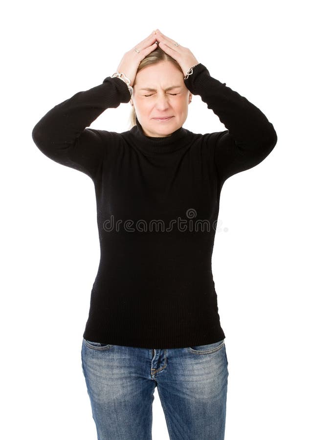Donna disperata immagine stock. Immagine di disappunto - 30845705