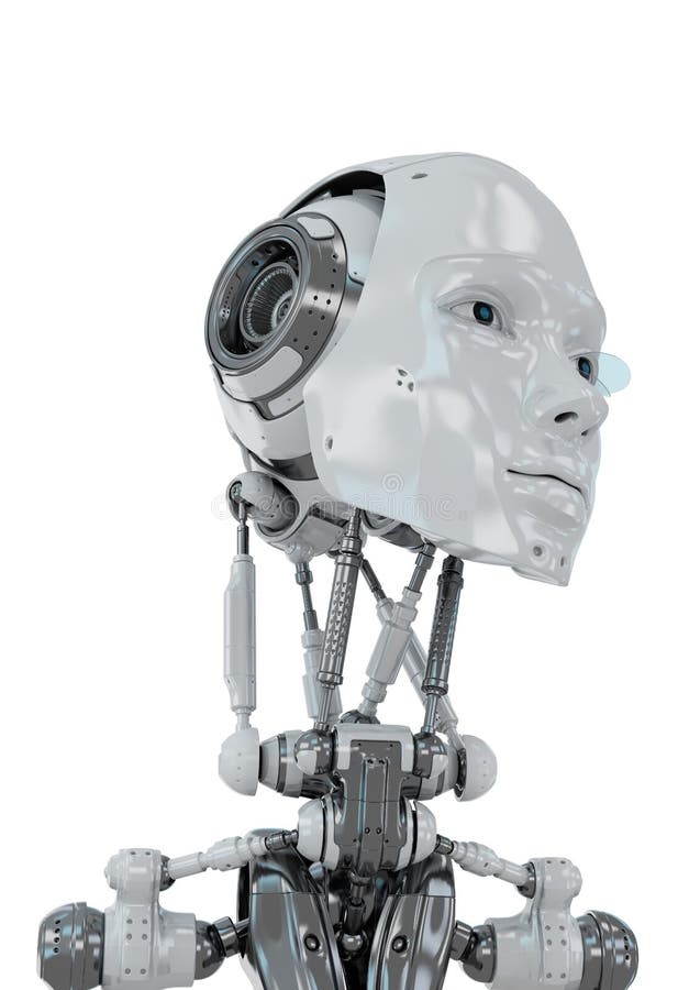 Donna Robot in Un Vestito Di Plastica, Concetto Futuro Di Modo Giovane ...