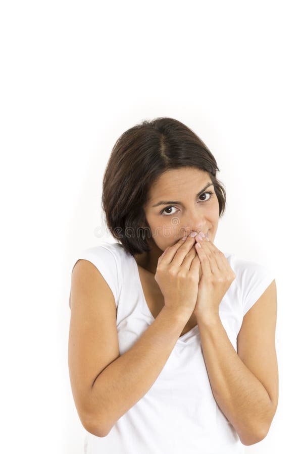 Donna timida di bellezza immagine stock. Immagine di flirtare - 38815693