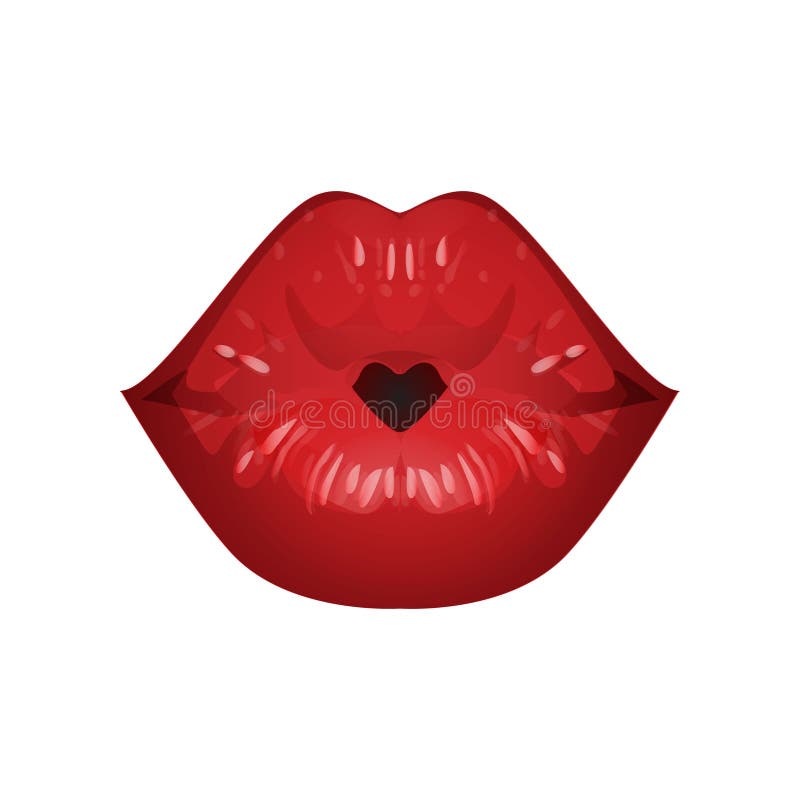 Donne Delle Labbra, Bacio, Bocca Illustrazione Vettoriale ...
