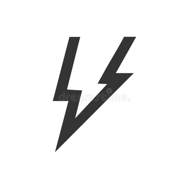 Donner-Ikone vektor abbildung. Illustration von schraube - 120492890