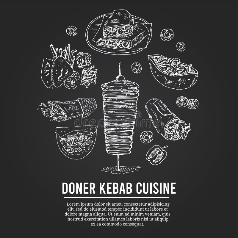 Donner Kebab Stock Illustrations – 79 Donner Kebab Stock Illustrations ...