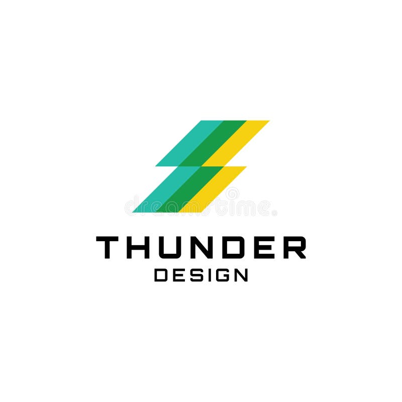 Donner-Logo-Design-Illustrator-Vorlage Vektor Abbildung - Illustration ...