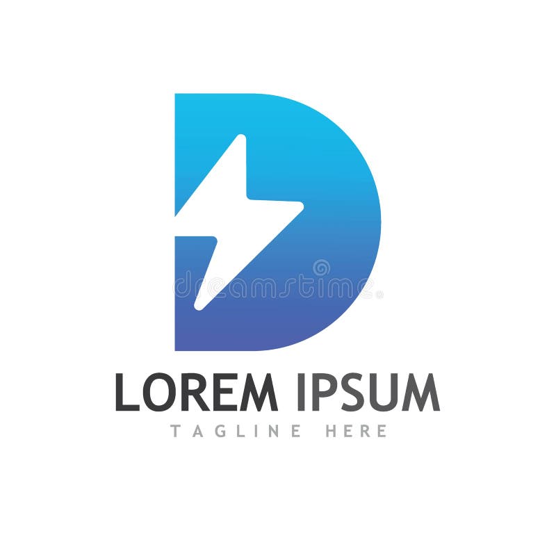 Donner-Logo Und Symbolbilder Vektor Abbildung - Illustration von blau ...