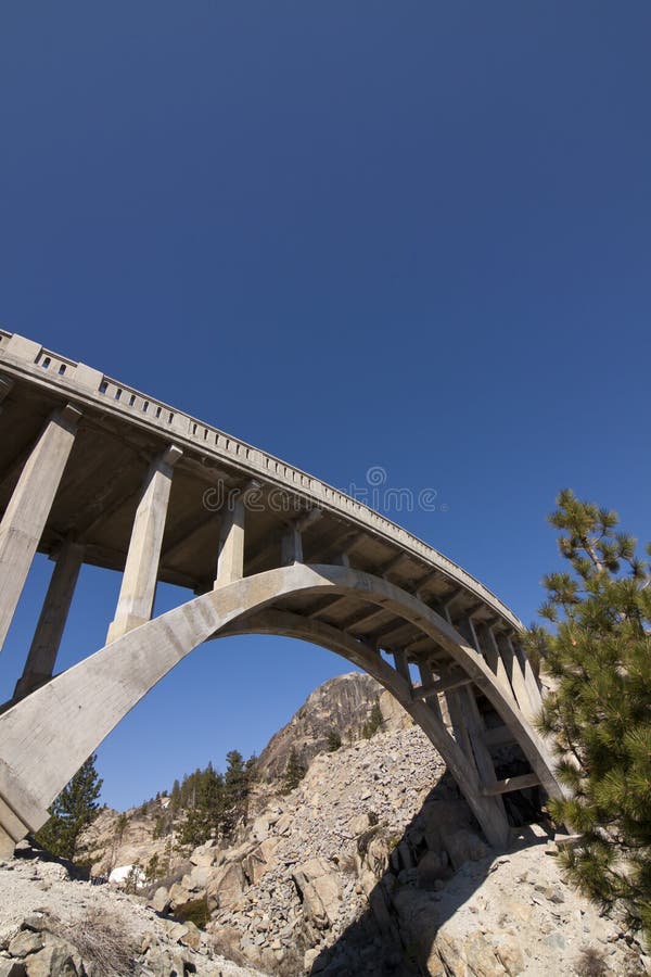 Donner Pass Bridge Blue stock image. Image of scene, byway - 24799407