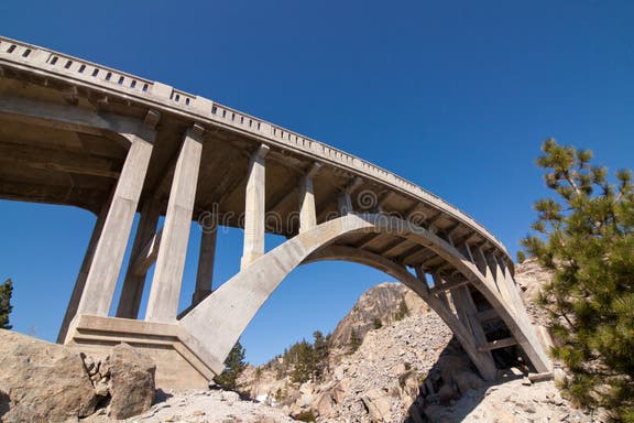 Donner Pass Rainbow Bridge stock image. Image of landscape - 24799409