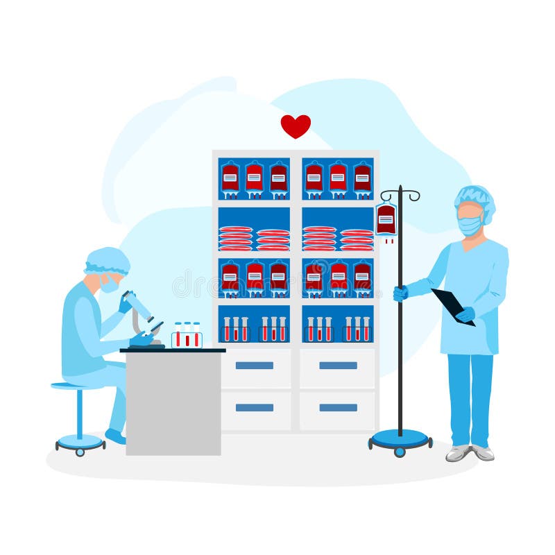 Blood Bank Laboratory Stock Illustrations – 623 Blood Bank Laboratory ...