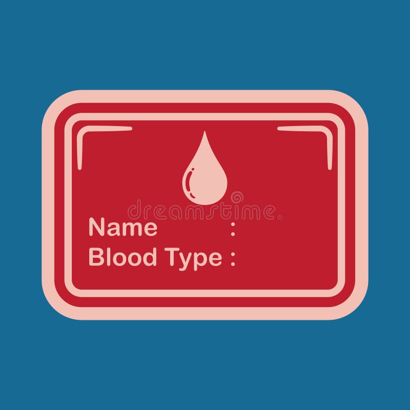 Donor Card Flat Composition Stock Vector - Illustration of icon, object ...