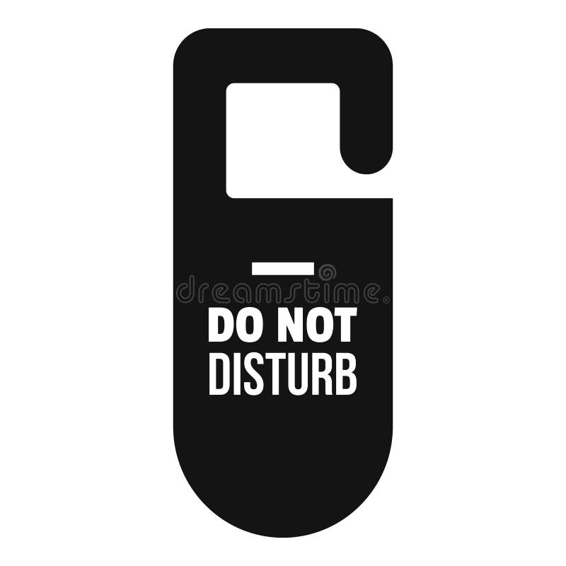 Dont Disturb Tag Icon Simple Style Stock Illustration Illustration